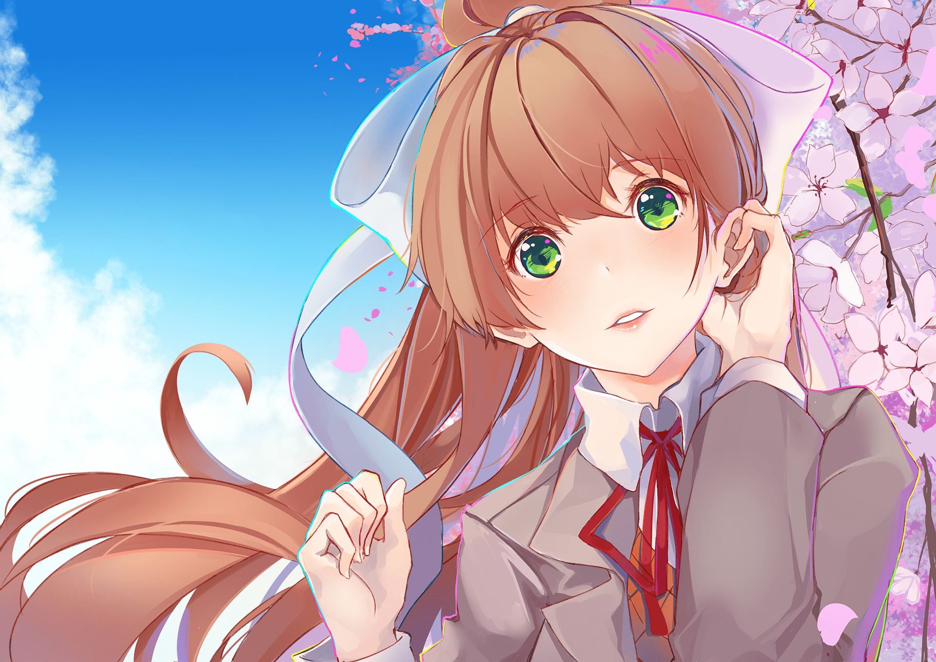 Monika Wallpapers - Top Free Monika Backgrounds - WallpaperAccess