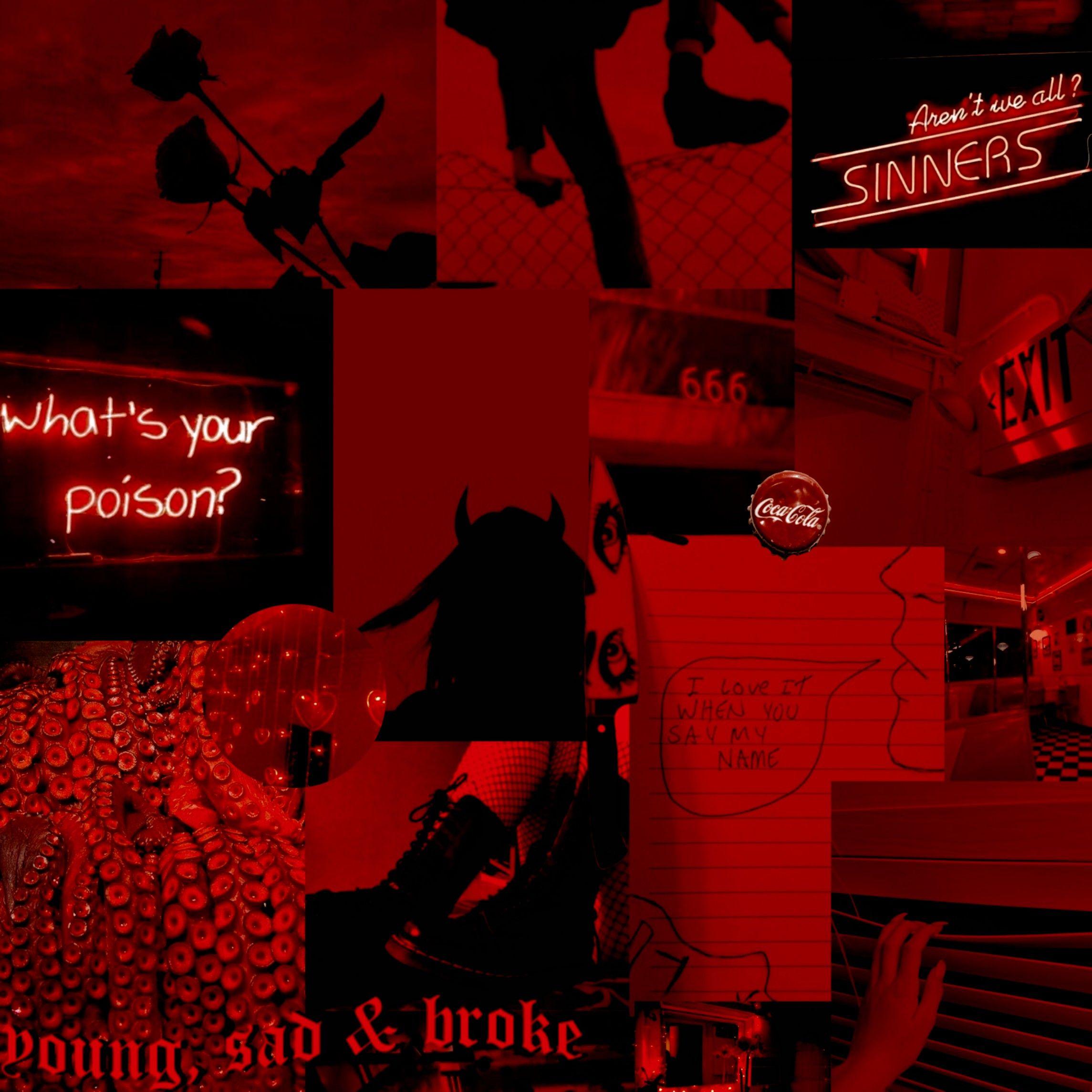 Red Collage Wallpapers - Top Free Red Collage Backgrounds - WallpaperAccess