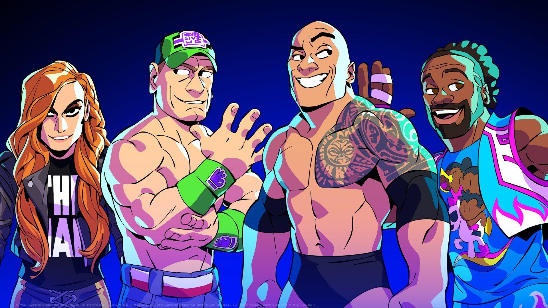 Wwe Cartoon Wallpapers - Top Free Wwe Cartoon Backgrounds - WallpaperAccess