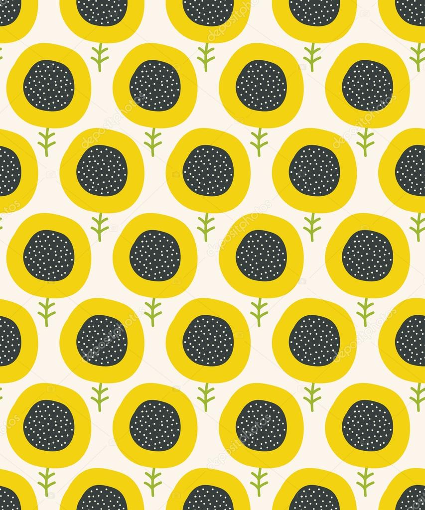 Sunflower Pattern Wallpapers - Top Free Sunflower Pattern Backgrounds ...