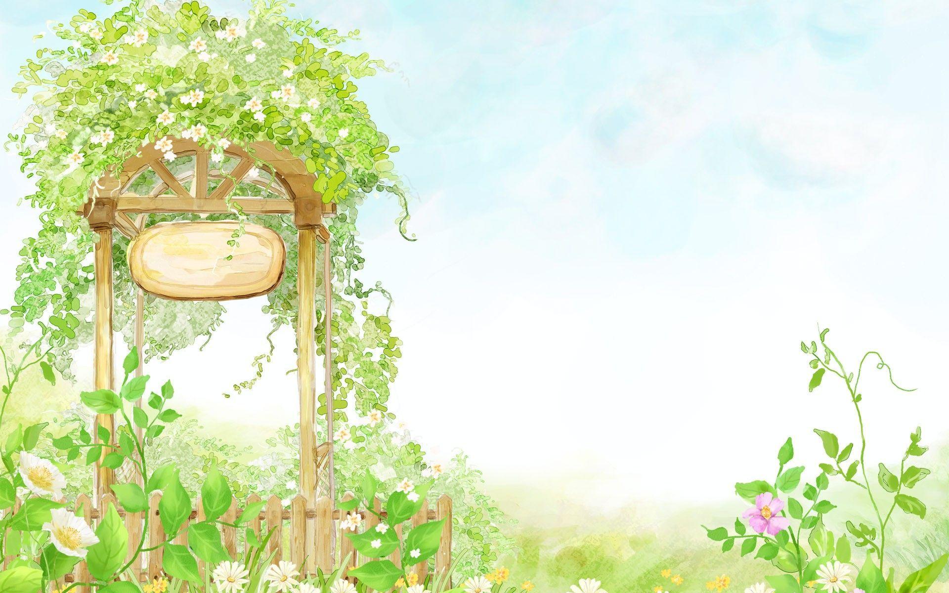 Garden Cartoon Wallpapers - Top Free Garden Cartoon Backgrounds ...