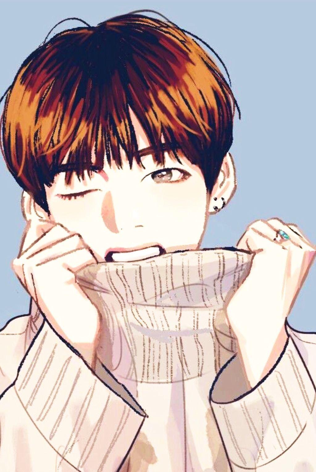 BTS V Anime Wallpapers - Top Free BTS V Anime Backgrounds - WallpaperAccess