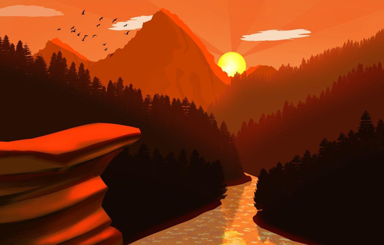 River Sunset Wallpapers - Top Free River Sunset Backgrounds ...