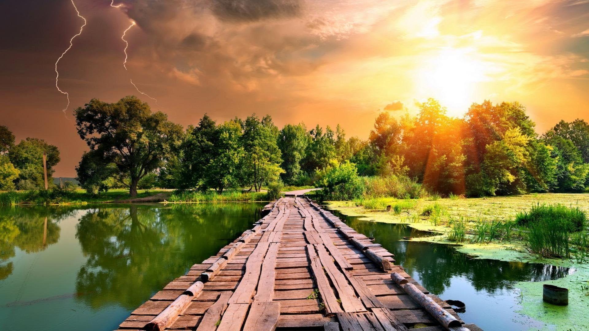 Wooden Bridge Wallpapers - Top Free Wooden Bridge Backgrounds ...