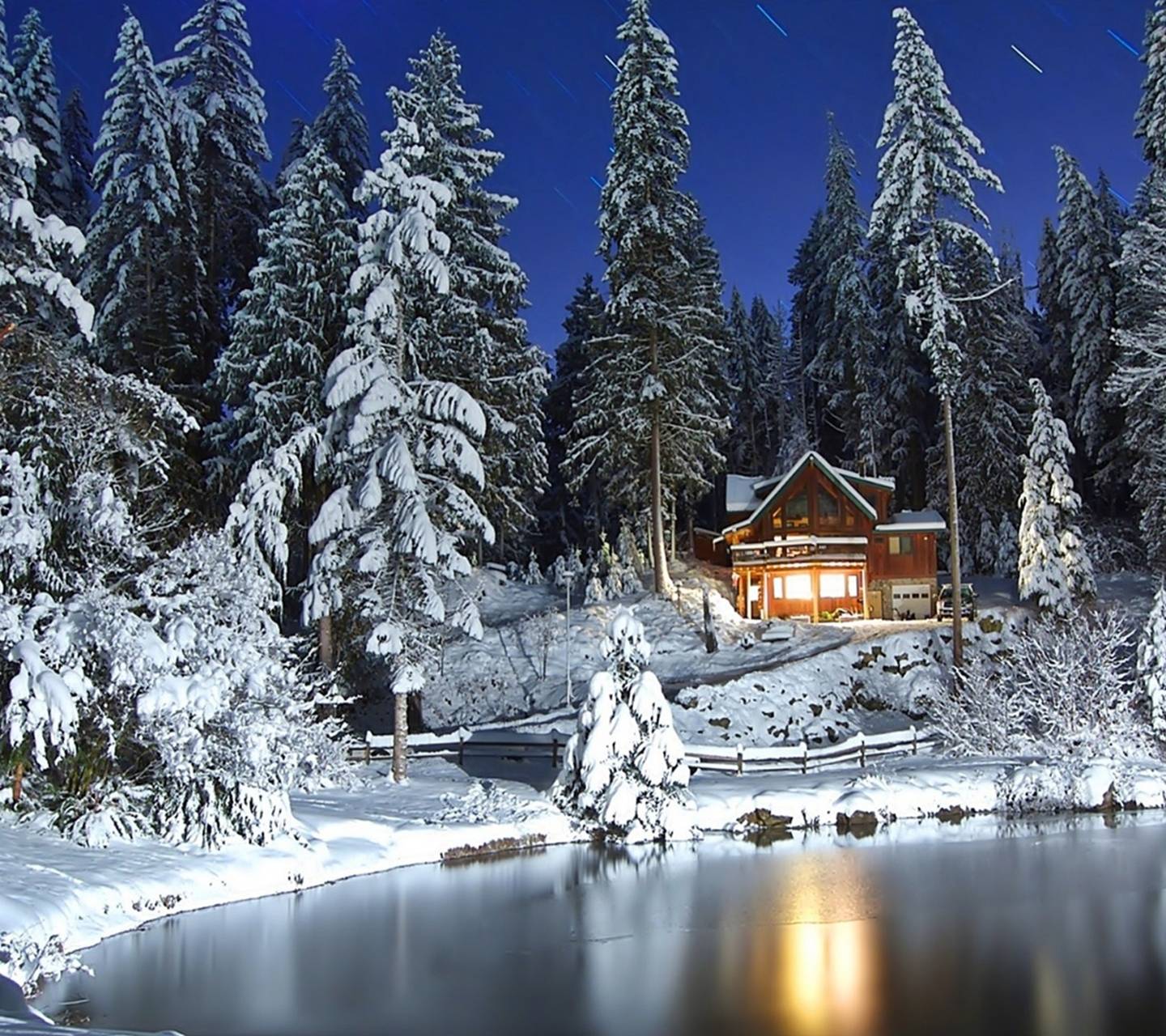 Winter Cabin Wallpapers - Top Free Winter Cabin Backgrounds ...