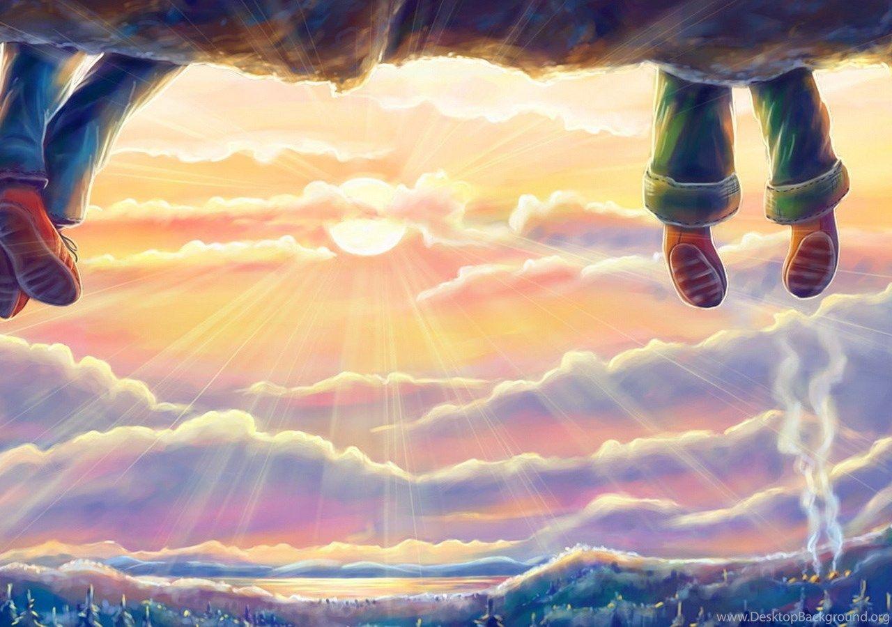 Cartoon Sunset Wallpapers - Top Free Cartoon Sunset Backgrounds ...