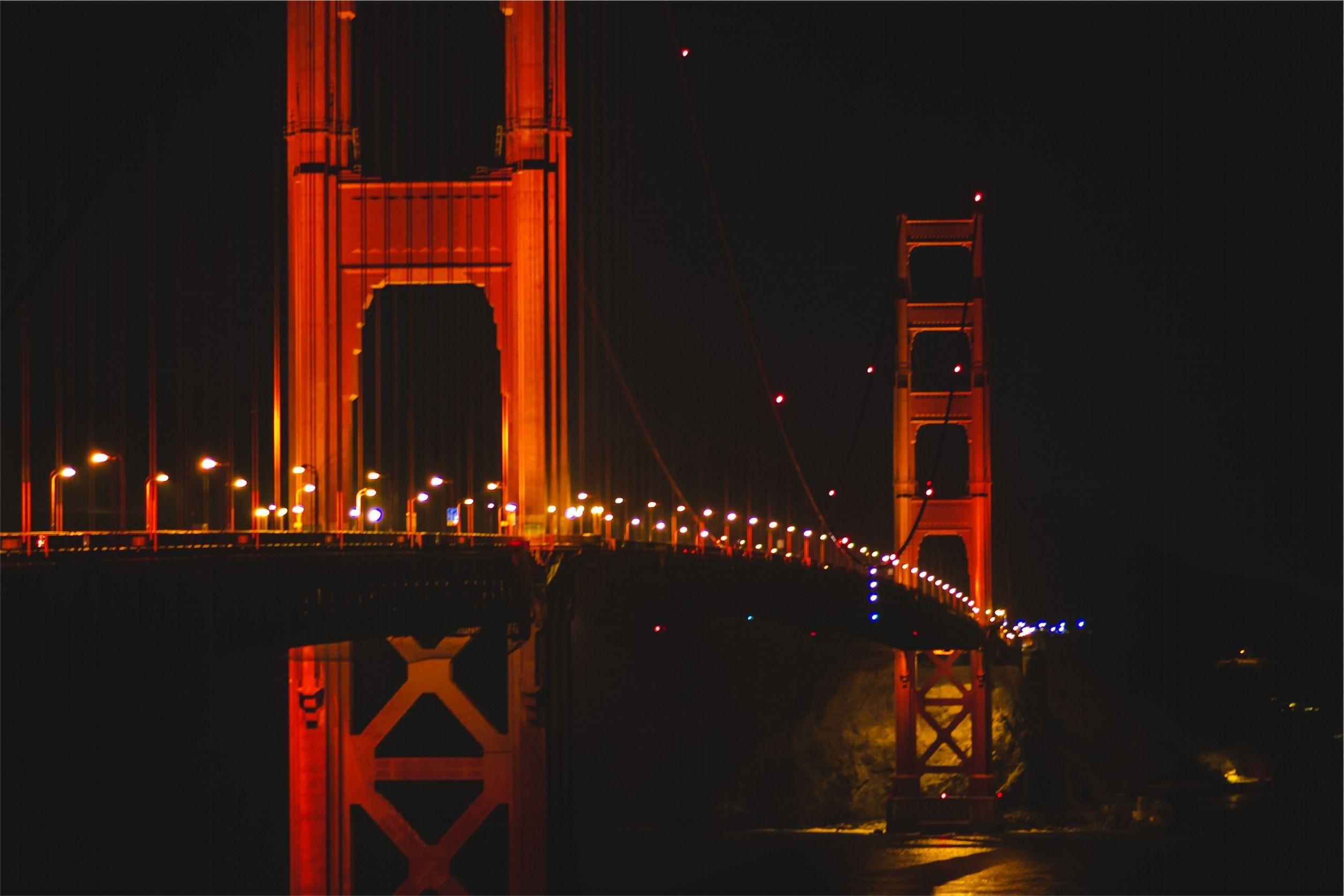 Golden Gate Bridge Night Wallpapers - Top Free Golden Gate Bridge Night ...