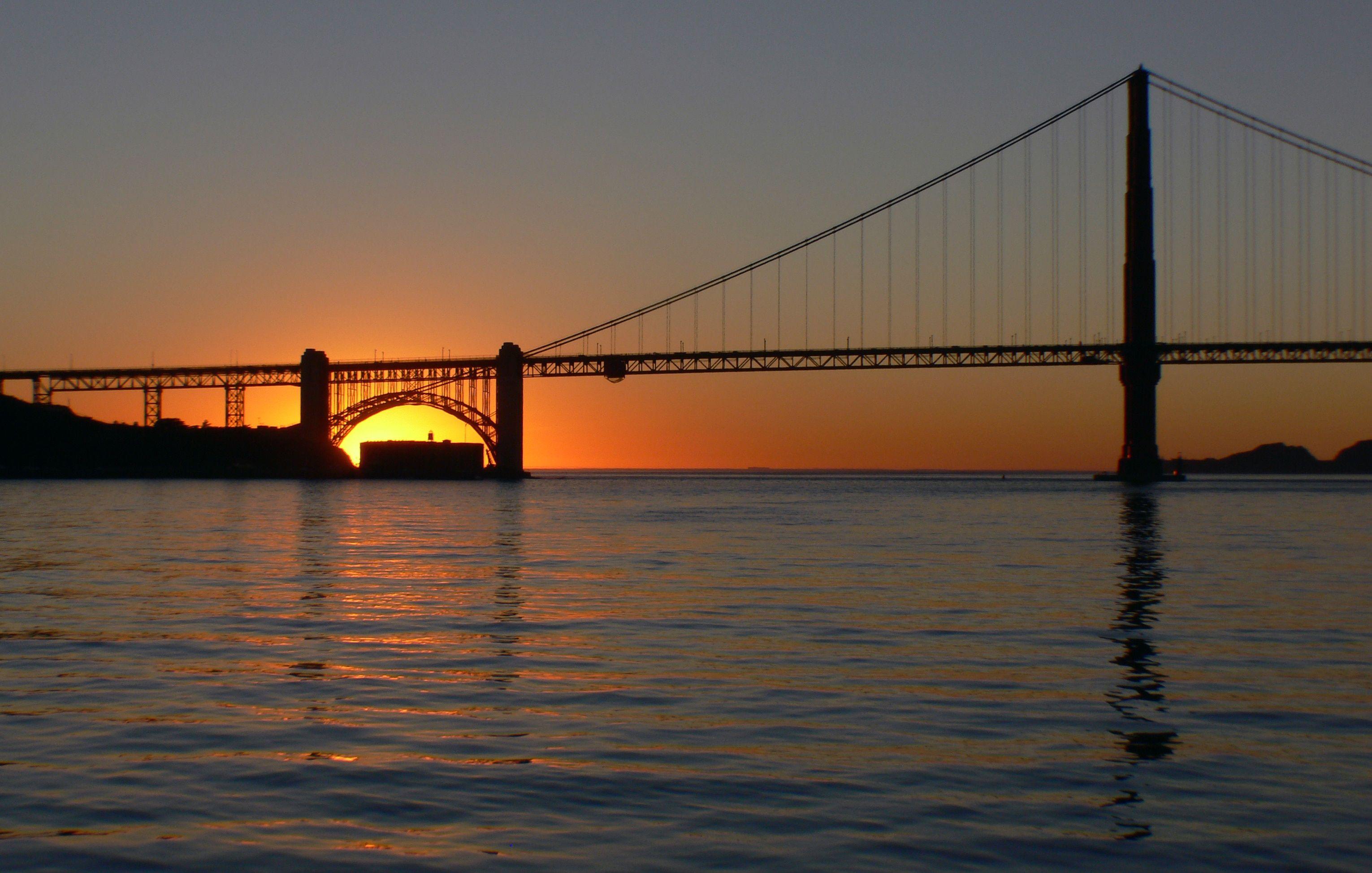 Golden Gate Bridge Sunset Wallpapers - Top Free Golden Gate Bridge ...