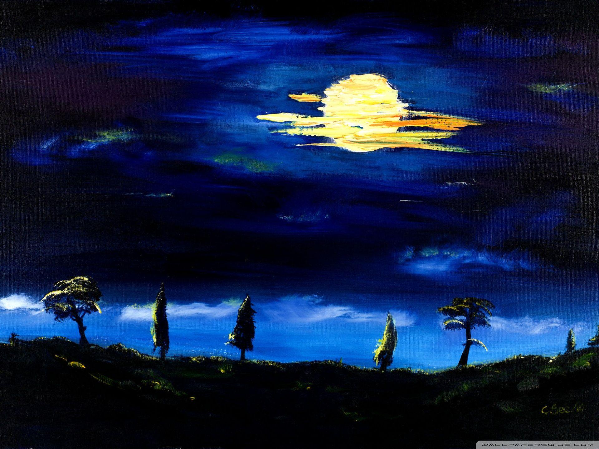 Blue Painting Wallpapers - Top Free Blue Painting Backgrounds ...