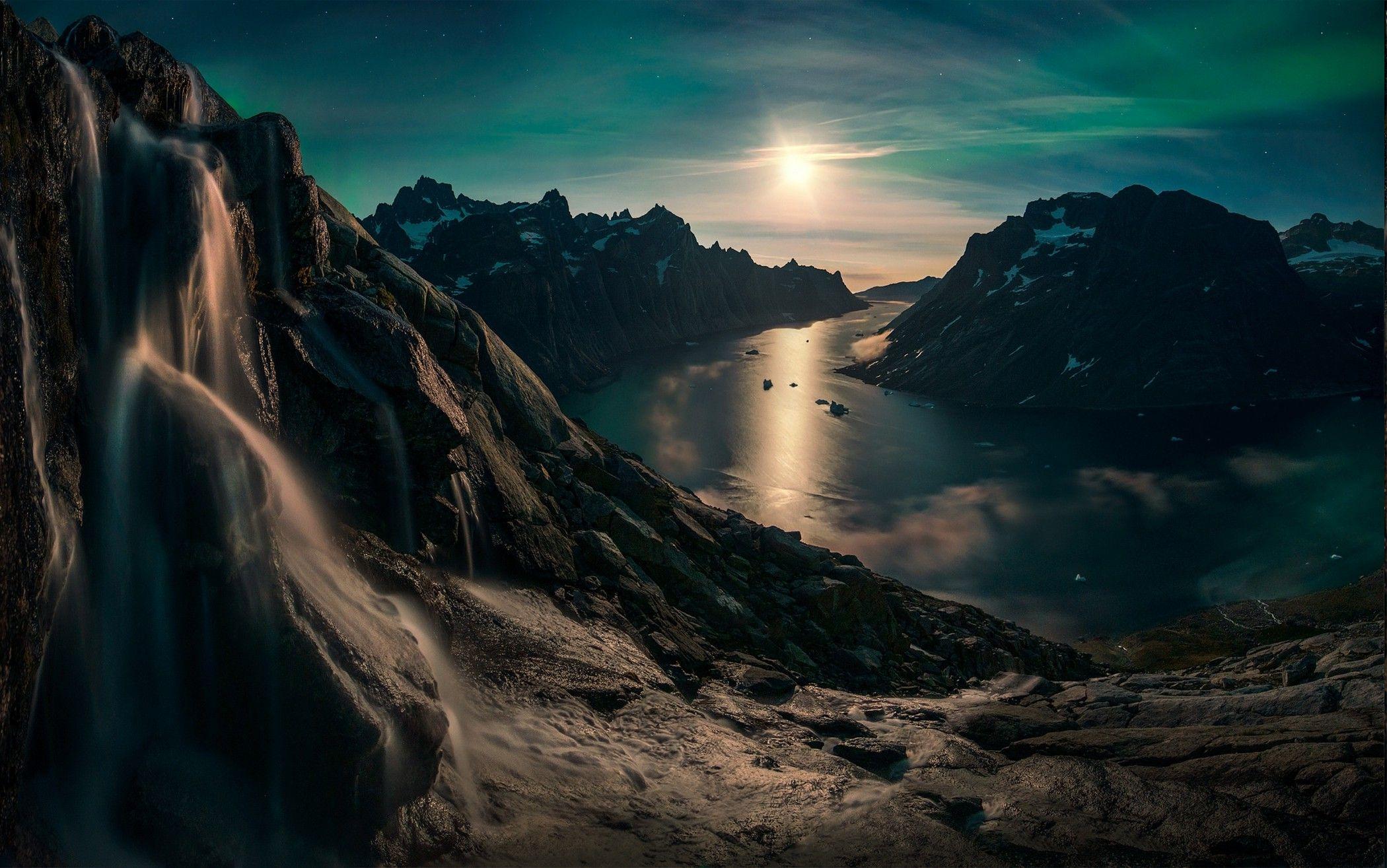 Moonlight Landscape Wallpapers - Top Free Moonlight Landscape ...