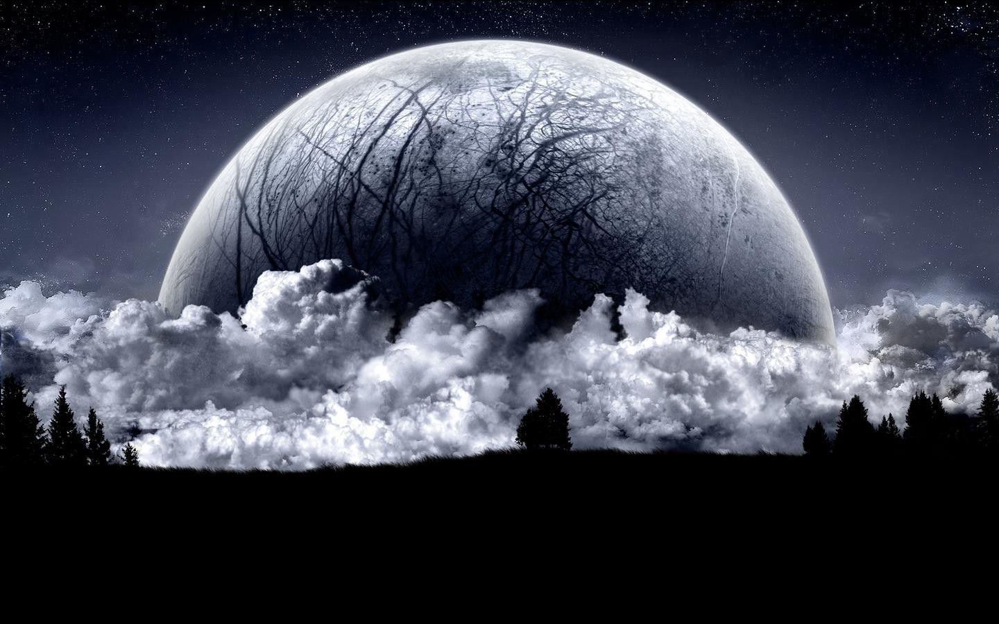 Moon Landscape Wallpapers - Top Free Moon Landscape Backgrounds ...