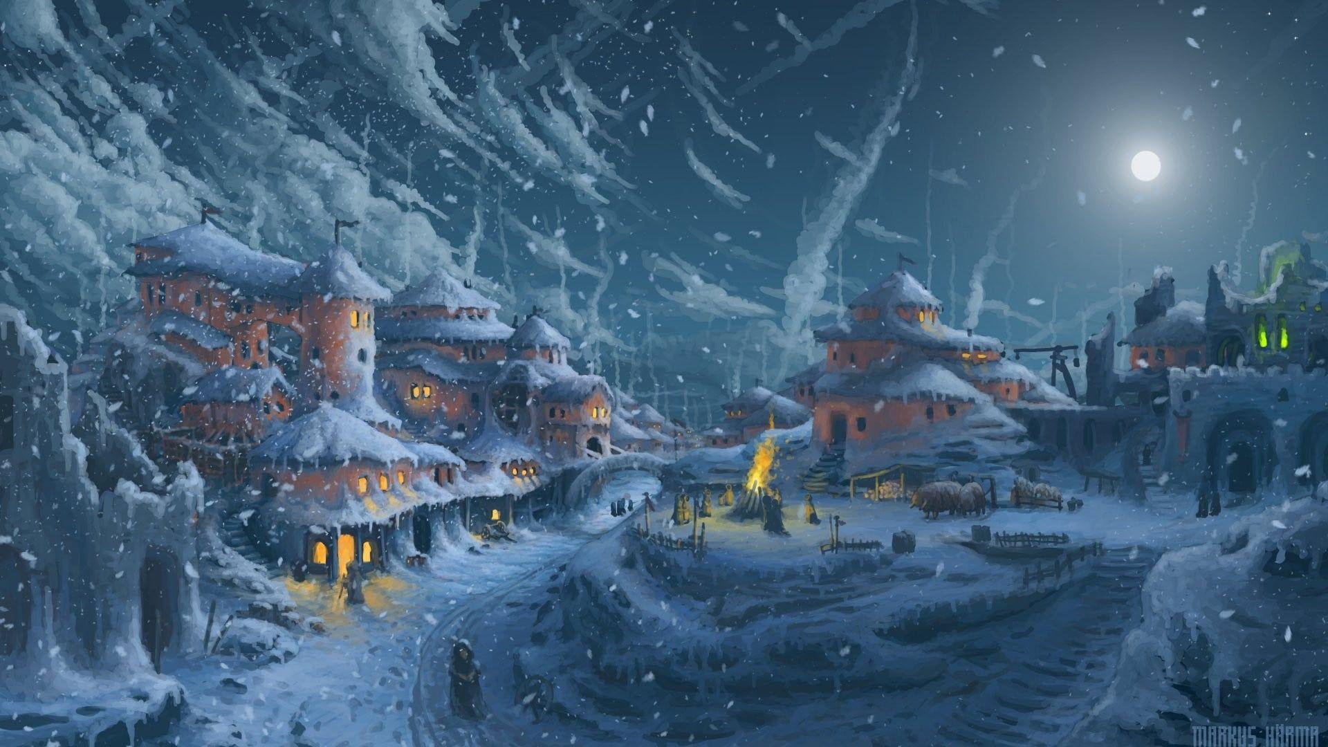 Snow Village Wallpapers - Top Free Snow Village Backgrounds ...
