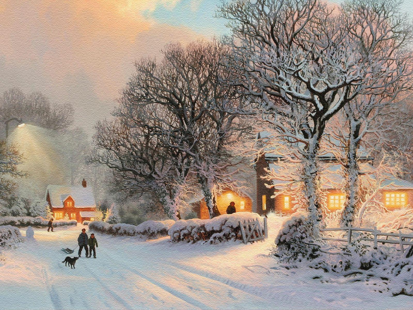 Snow Village Wallpapers - Top Free Snow Village Backgrounds ...