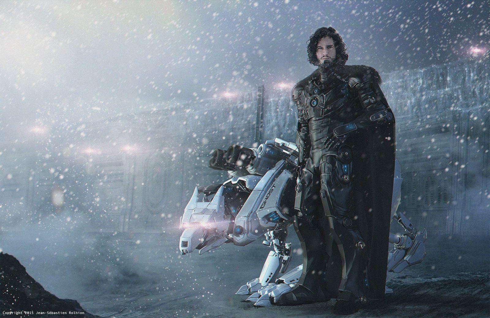 Jon Snow and Ghost Wallpapers - Top Free Jon Snow and Ghost Backgrounds ...