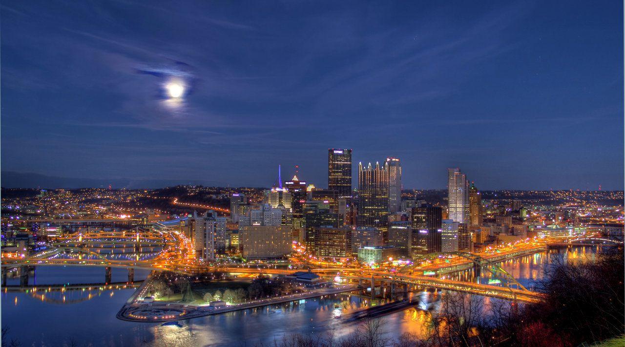 Pittsburgh Skyline Wallpapers - Top Free Pittsburgh Skyline Backgrounds ...