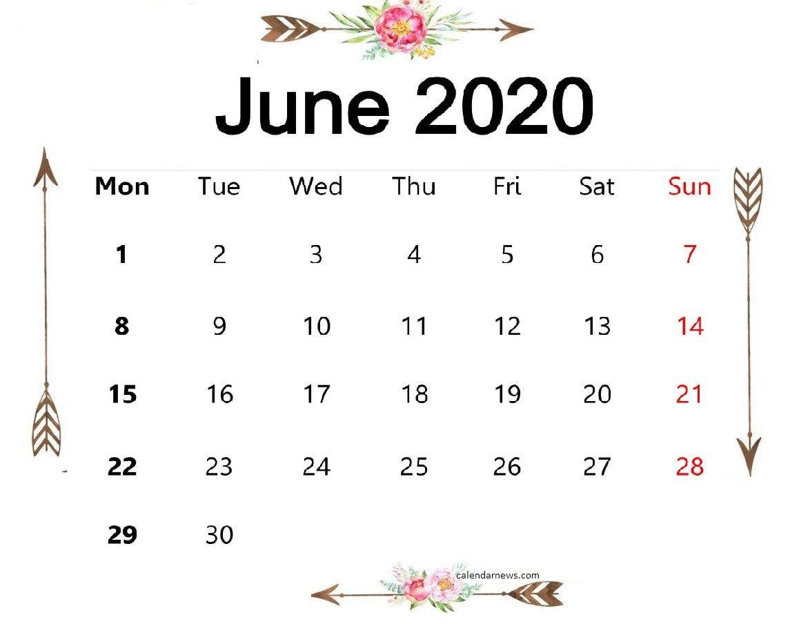 June 2020 Calendar Wallpapers - Top Free June 2020 Calendar Backgrounds ...