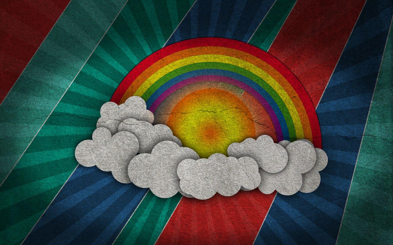 Vintage Rainbow Wallpapers - Top Free Vintage Rainbow Backgrounds ...
