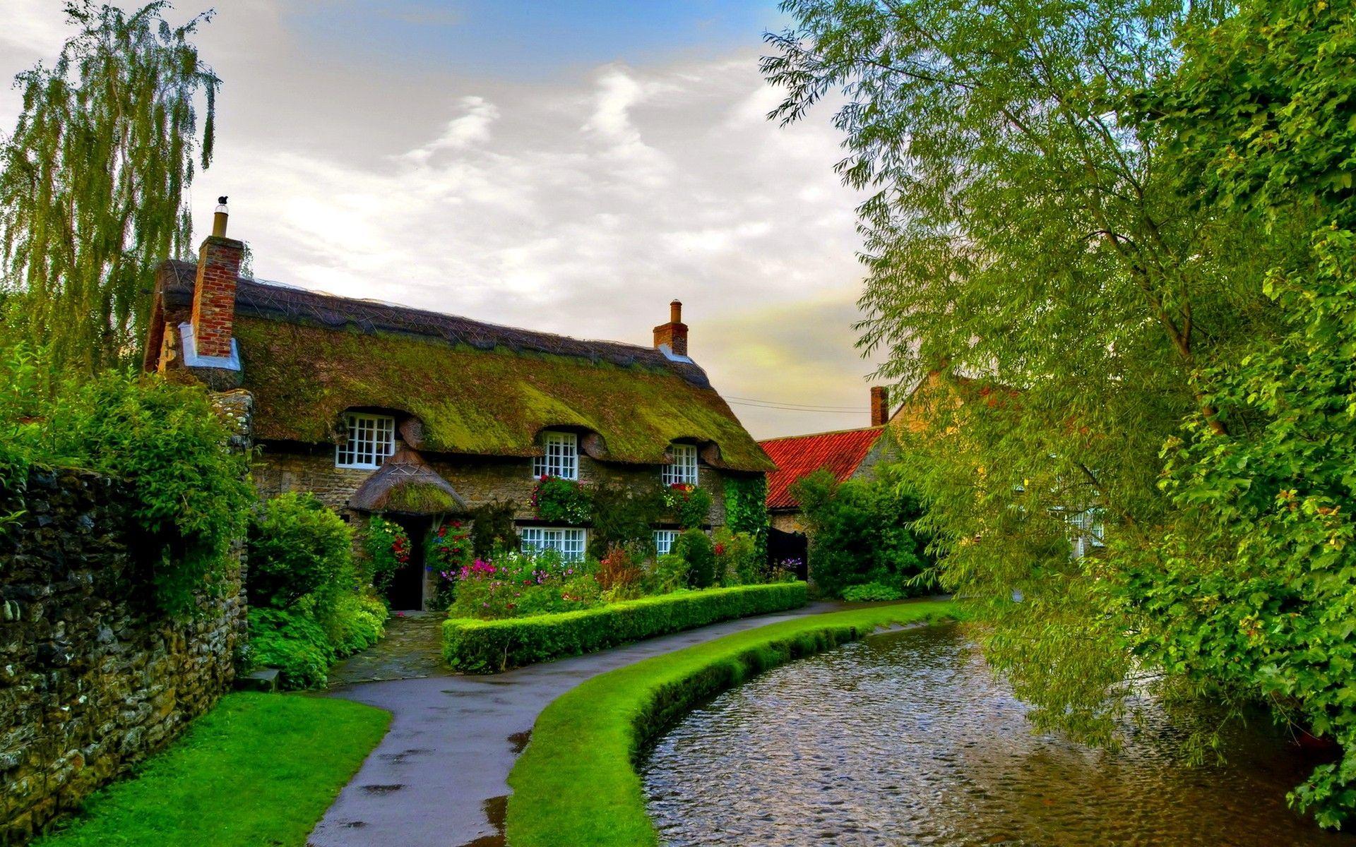 Storybook Cottage Garden Desktop Wallpapers - Top Free Storybook ...