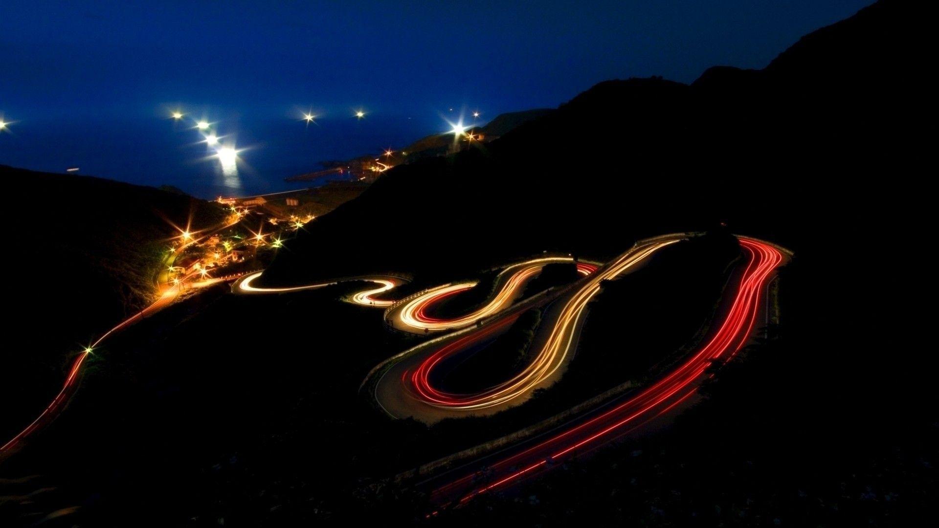 Night Road Wallpapers - Top Free Night Road Backgrounds - WallpaperAccess