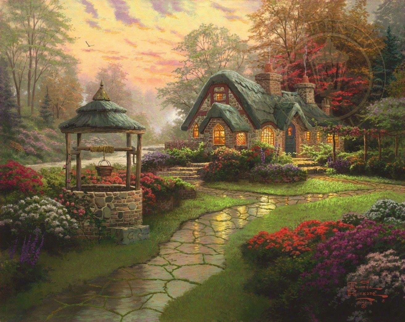 Storybook Cottage Garden Desktop Wallpapers - Top Free Storybook ...