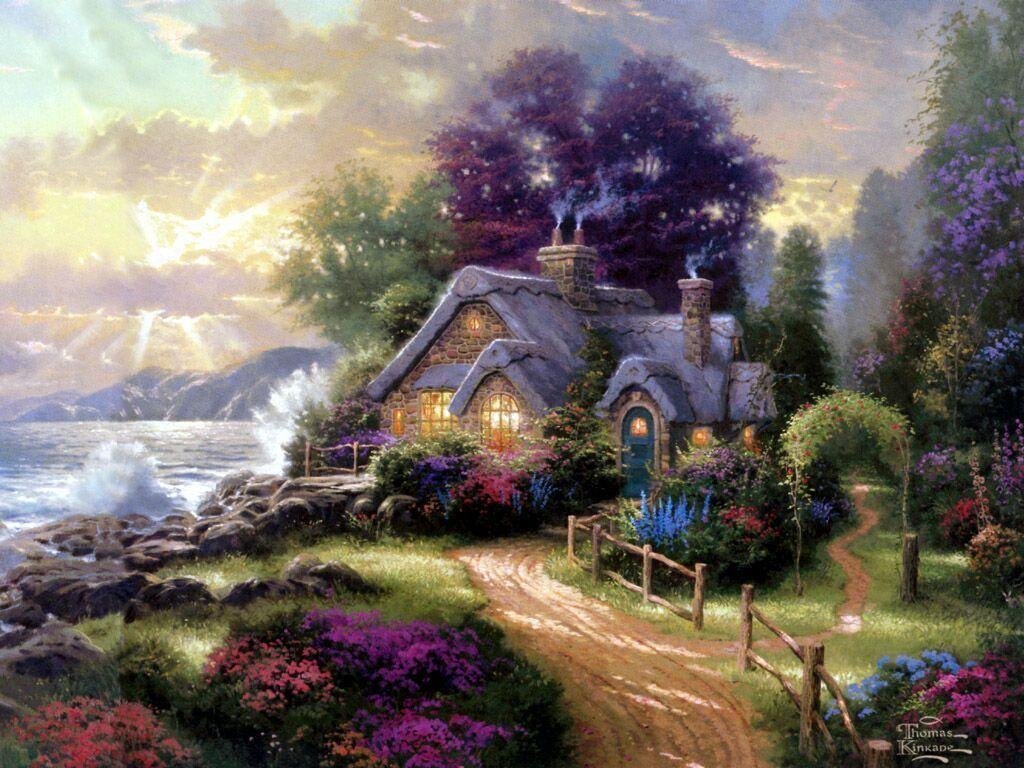 Storybook Cottage Garden Desktop Wallpapers - Top Free Storybook ...