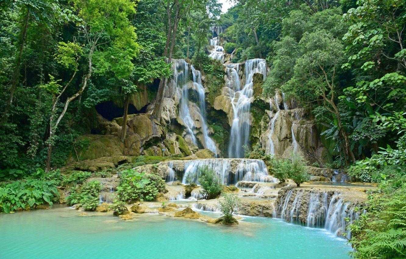 Summer Mountain Waterfall Wallpapers - Top Free Summer Mountain ...