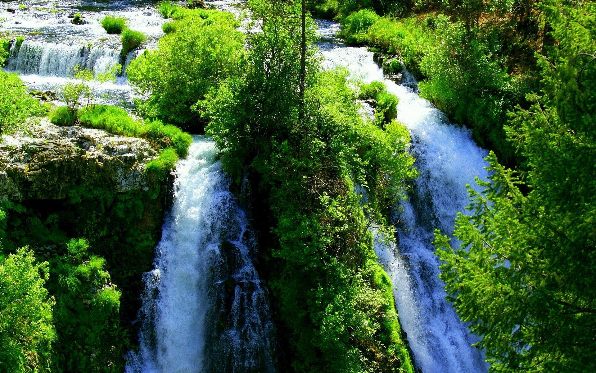 Summer Mountain Waterfall Wallpapers - Top Free Summer Mountain ...