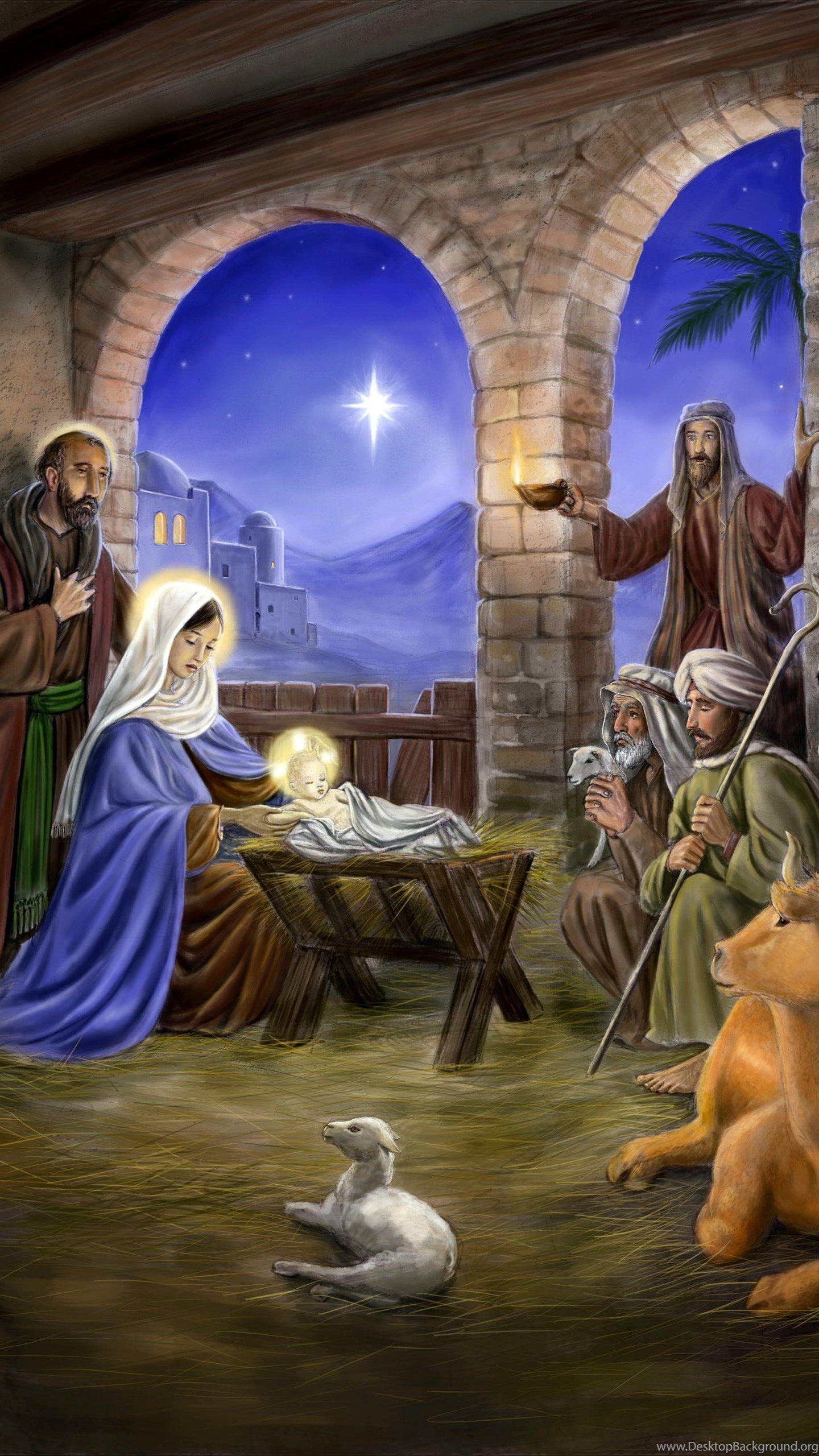 Christmas Nativity Scene Wallpapers - Top Free Christmas Nativity Scene ...