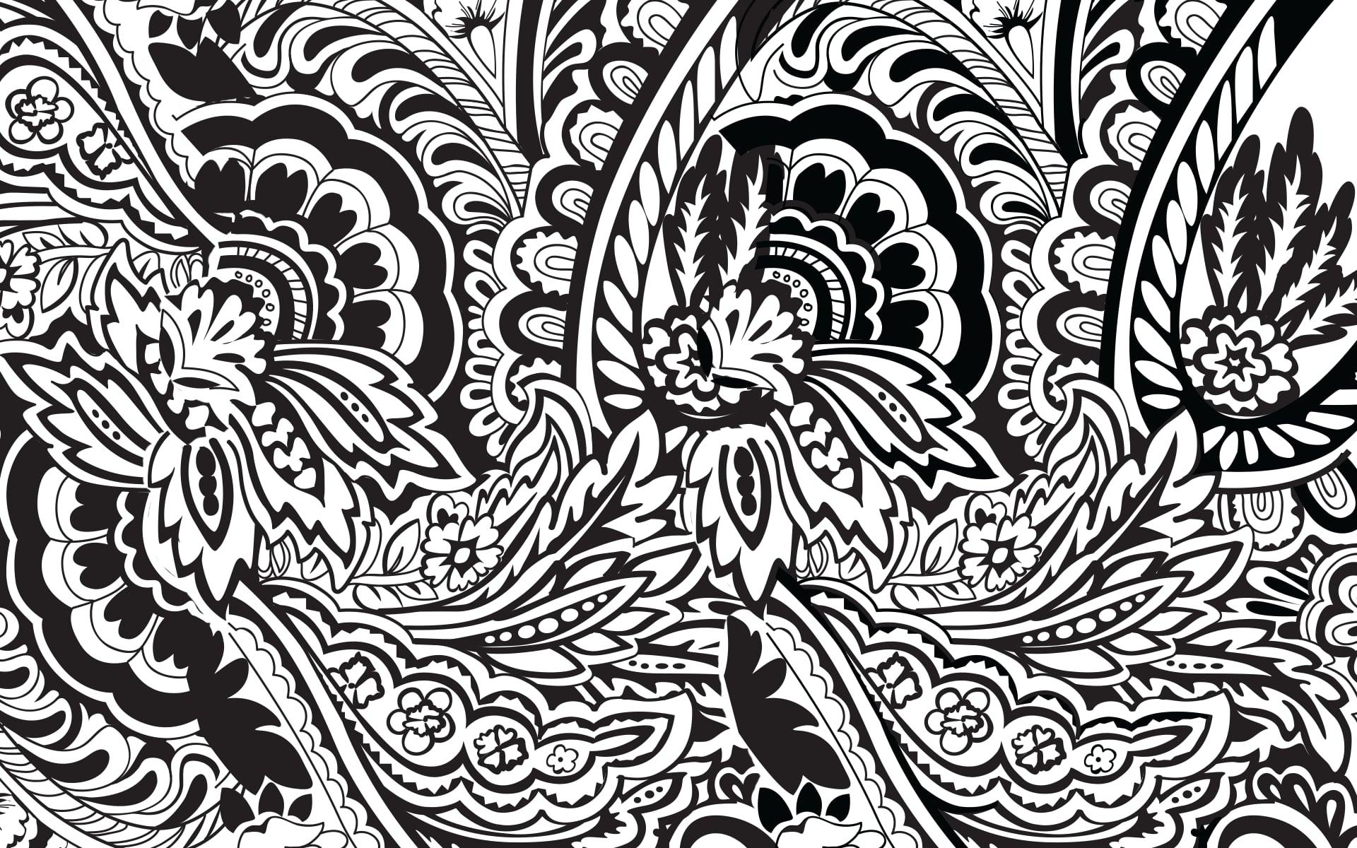 Black Paisley Wallpapers - Top Free Black Paisley Backgrounds ...