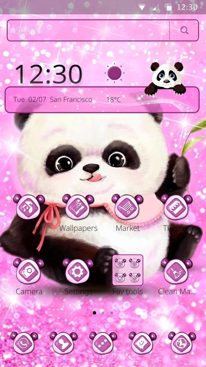 Cute Pink Panda Wallpapers - Top Free Cute Pink Panda Backgrounds ...