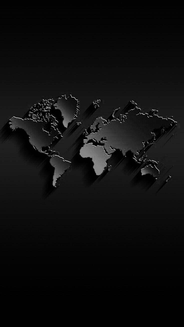 Black Map Wallpapers - Top Free Black Map Backgrounds - WallpaperAccess