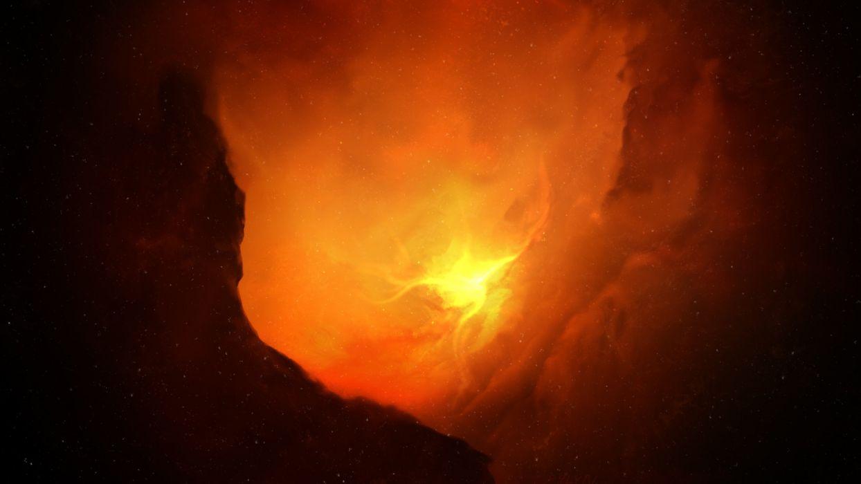 Orange Space Wallpapers - Top Free Orange Space Backgrounds ...