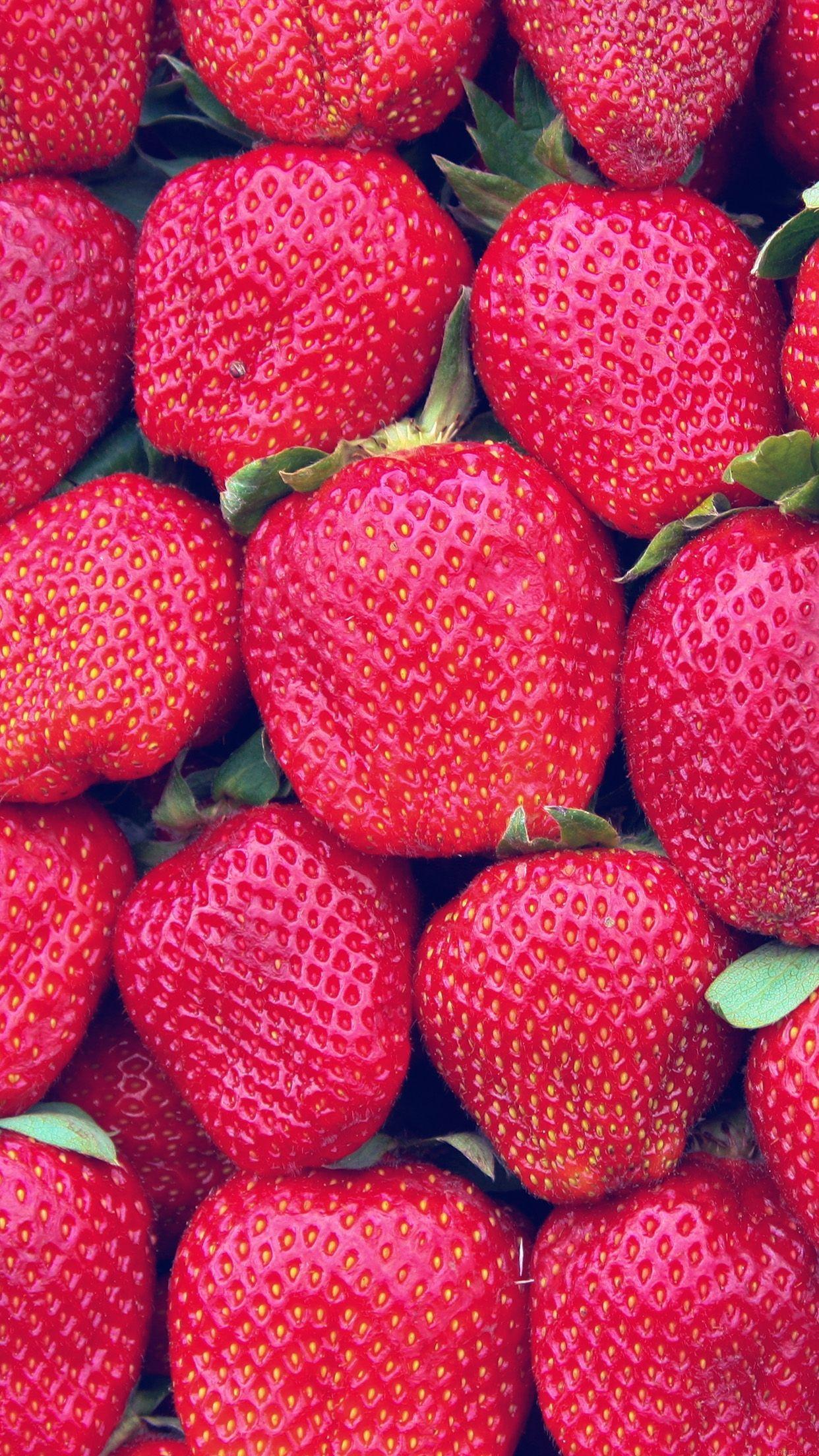 Strawberry iPhone Wallpapers - Top Free Strawberry iPhone Backgrounds ...