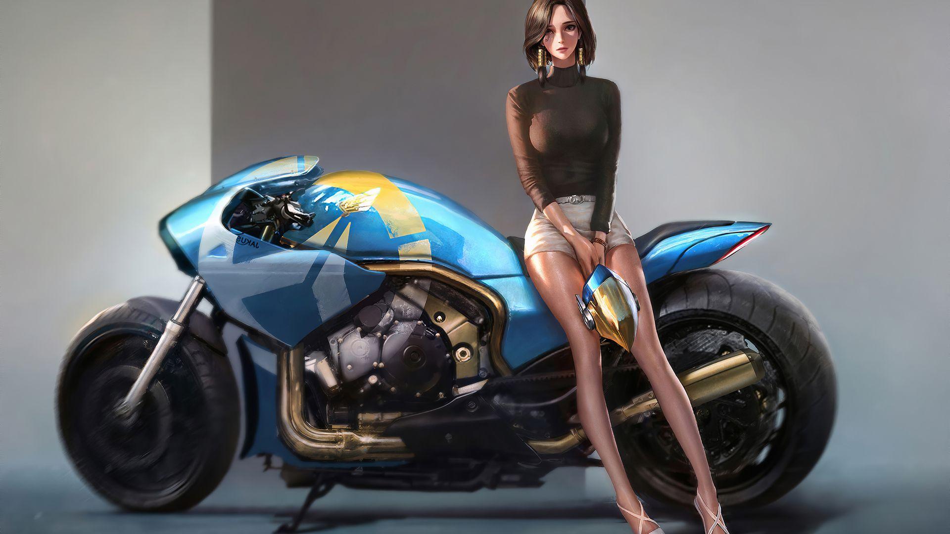 Anime Biker Girl Wallpapers Top Free Anime Biker Girl Backgrounds