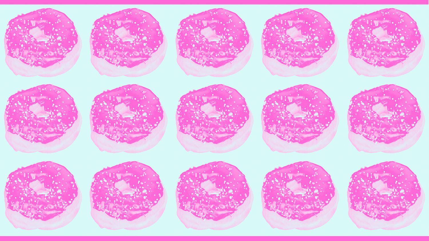 Pink Donut Wallpapers - Top Free Pink Donut Backgrounds - WallpaperAccess