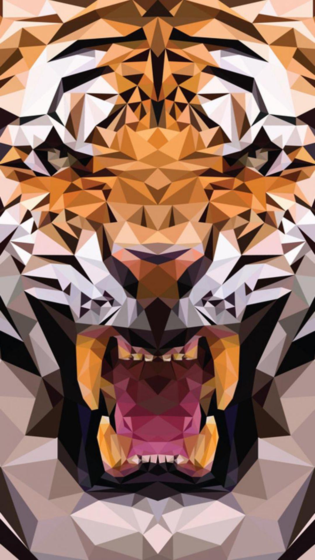 Geometric Tiger Wallpapers - Top Free Geometric Tiger Backgrounds ...