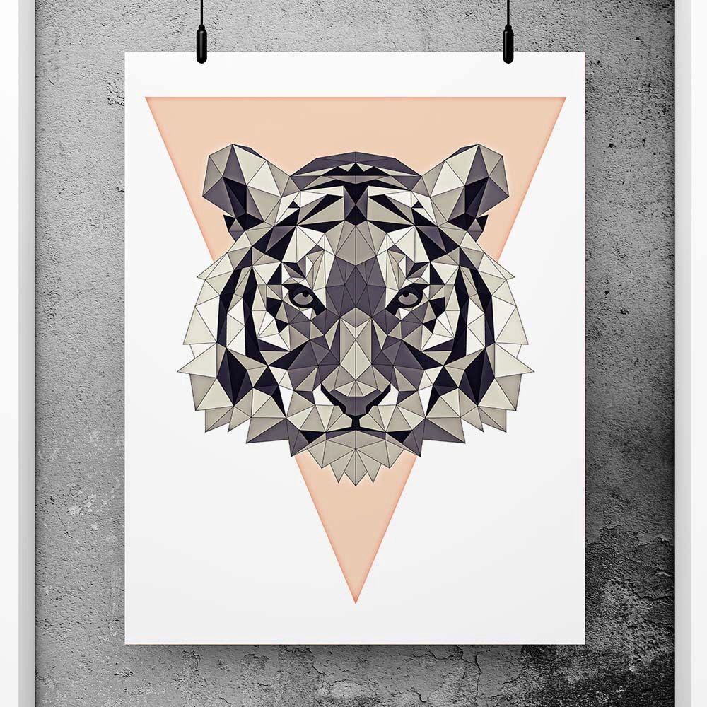 Geometric Tiger Wallpapers - Top Free Geometric Tiger Backgrounds ...