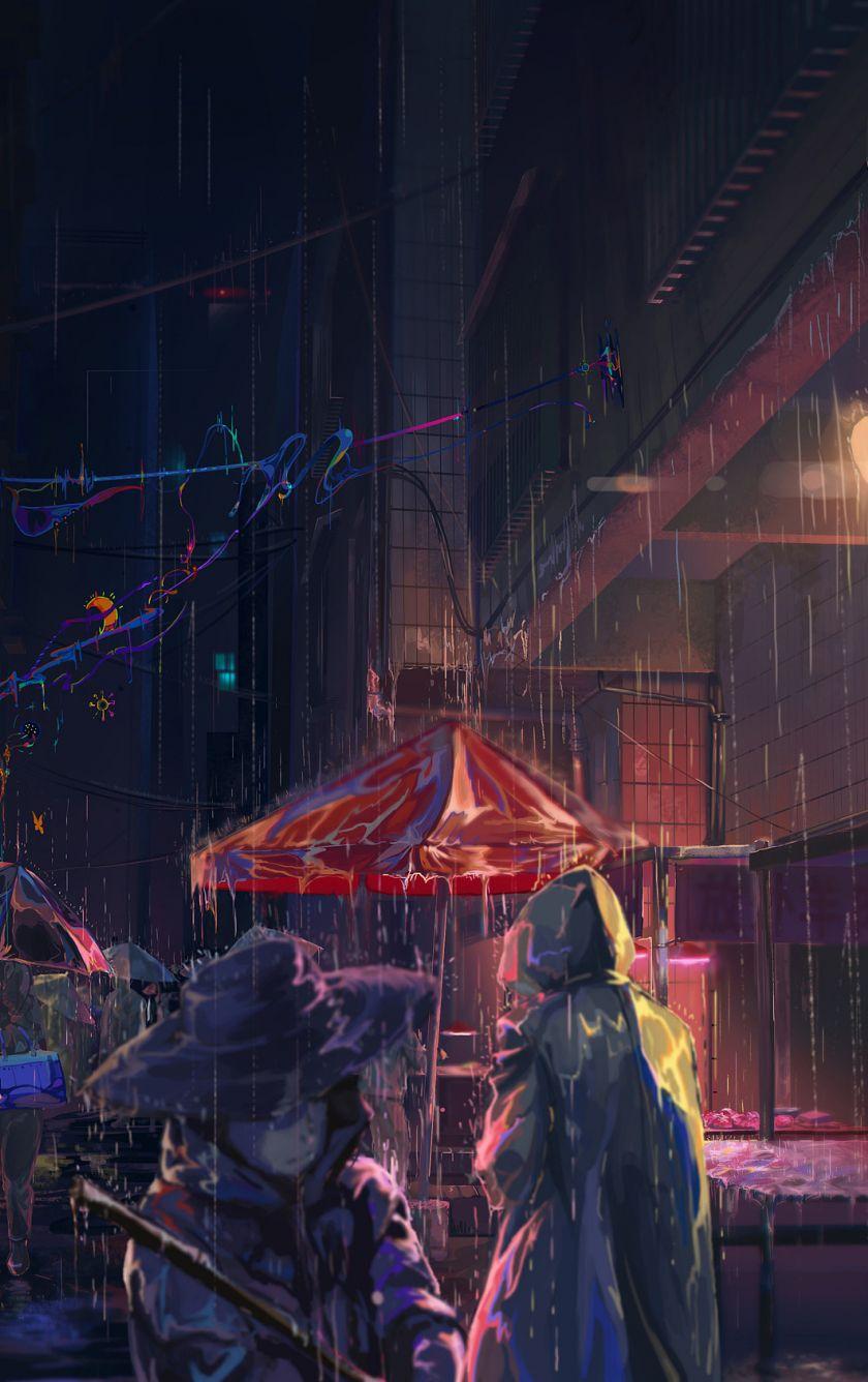 Anime Rain Wallpapers Top Free Anime Rain Backgrounds Wallpaperaccess