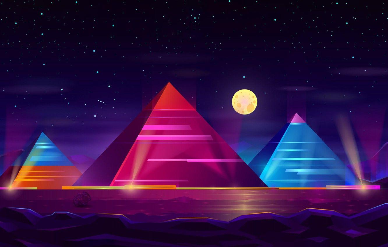 Night Pyramid Wallpapers - Top Free Night Pyramid Backgrounds ...