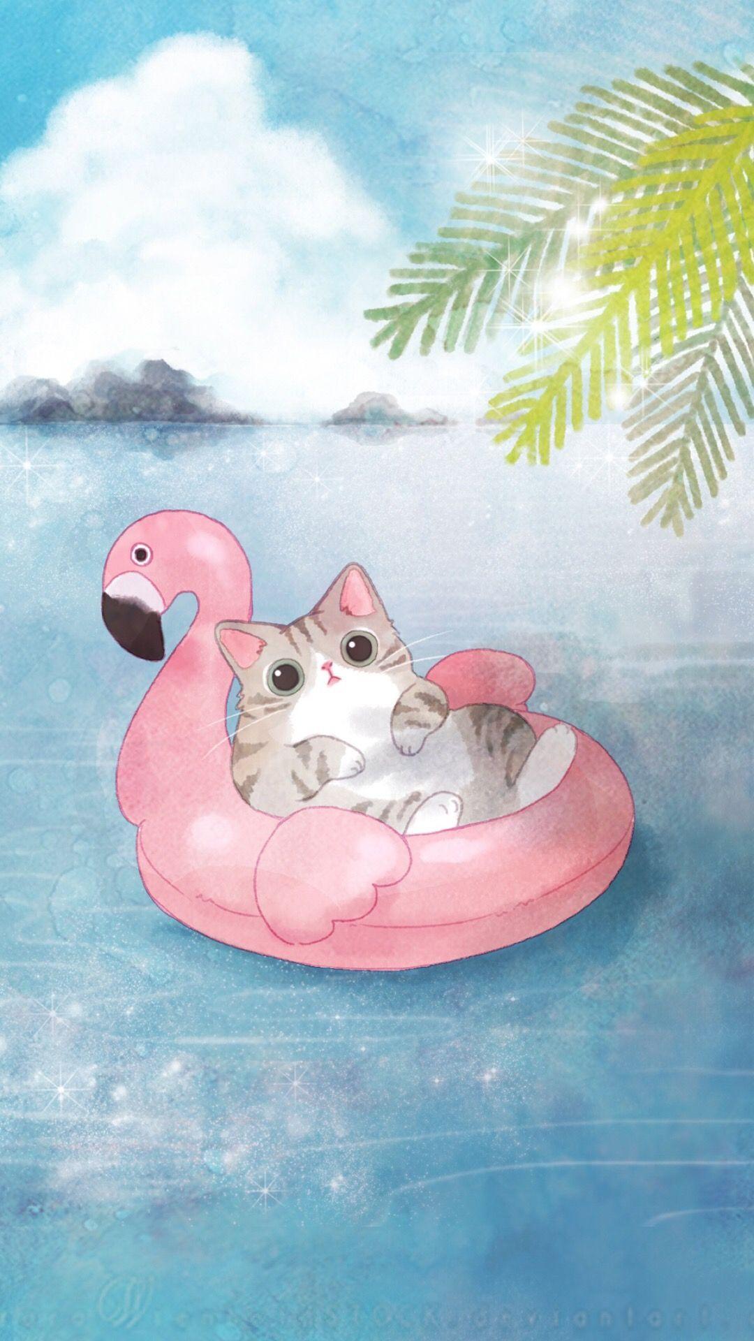 Summer Cat Wallpapers - Top Free Summer Cat Backgrounds - WallpaperAccess