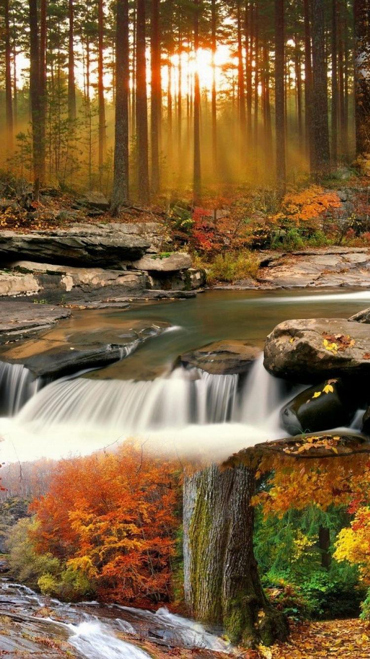 Sunrise Waterfall Wallpapers - Top Free Sunrise Waterfall Backgrounds ...