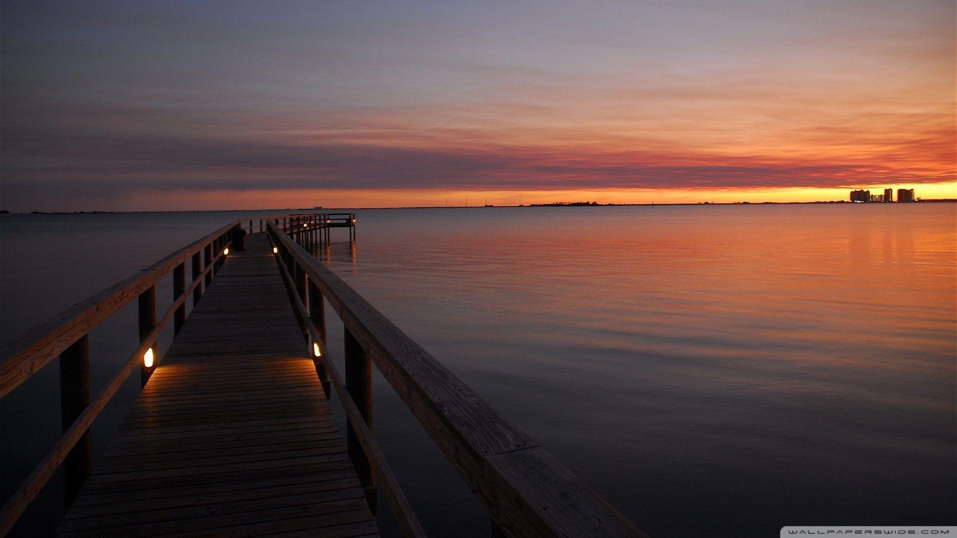Lake Dock Sunset Wallpapers - Top Free Lake Dock Sunset Backgrounds ...