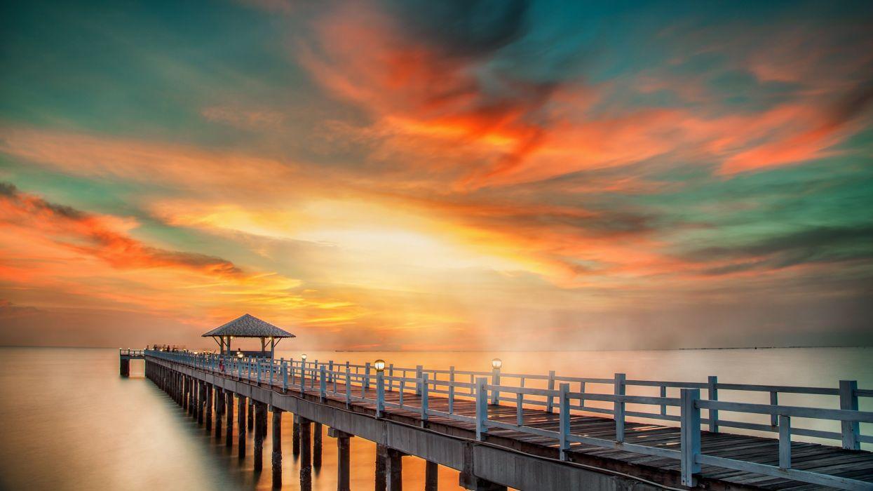 Dock Sunset Wallpapers - Top Free Dock Sunset Backgrounds - WallpaperAccess