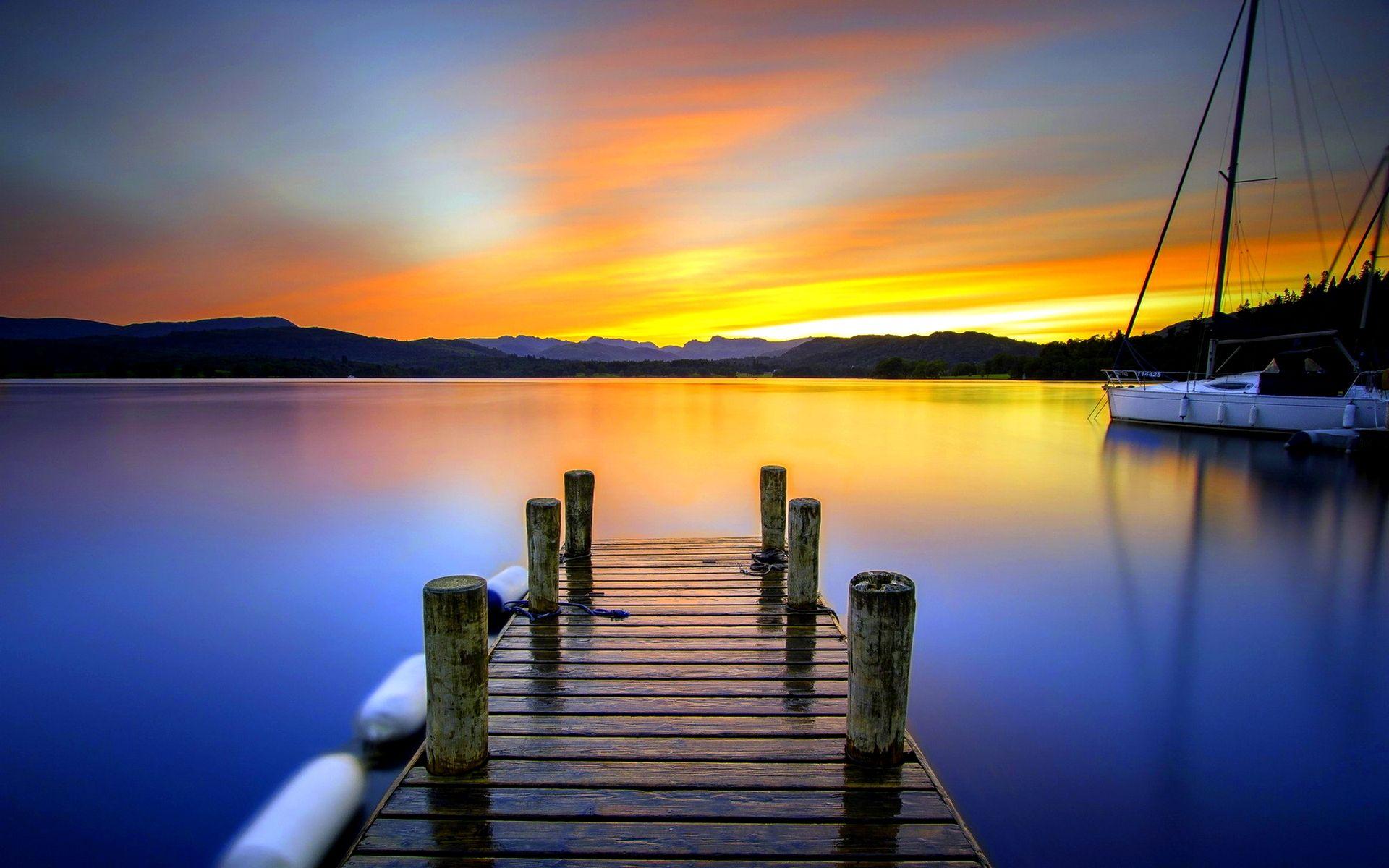 Dock Sunset Wallpapers - Top Free Dock Sunset Backgrounds - WallpaperAccess