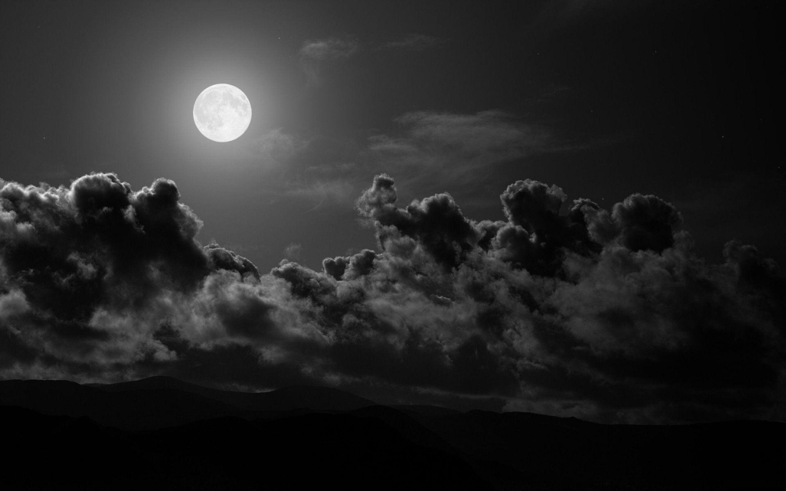 Night Moon Wallpapers - Top Free Night Moon Backgrounds - WallpaperAccess