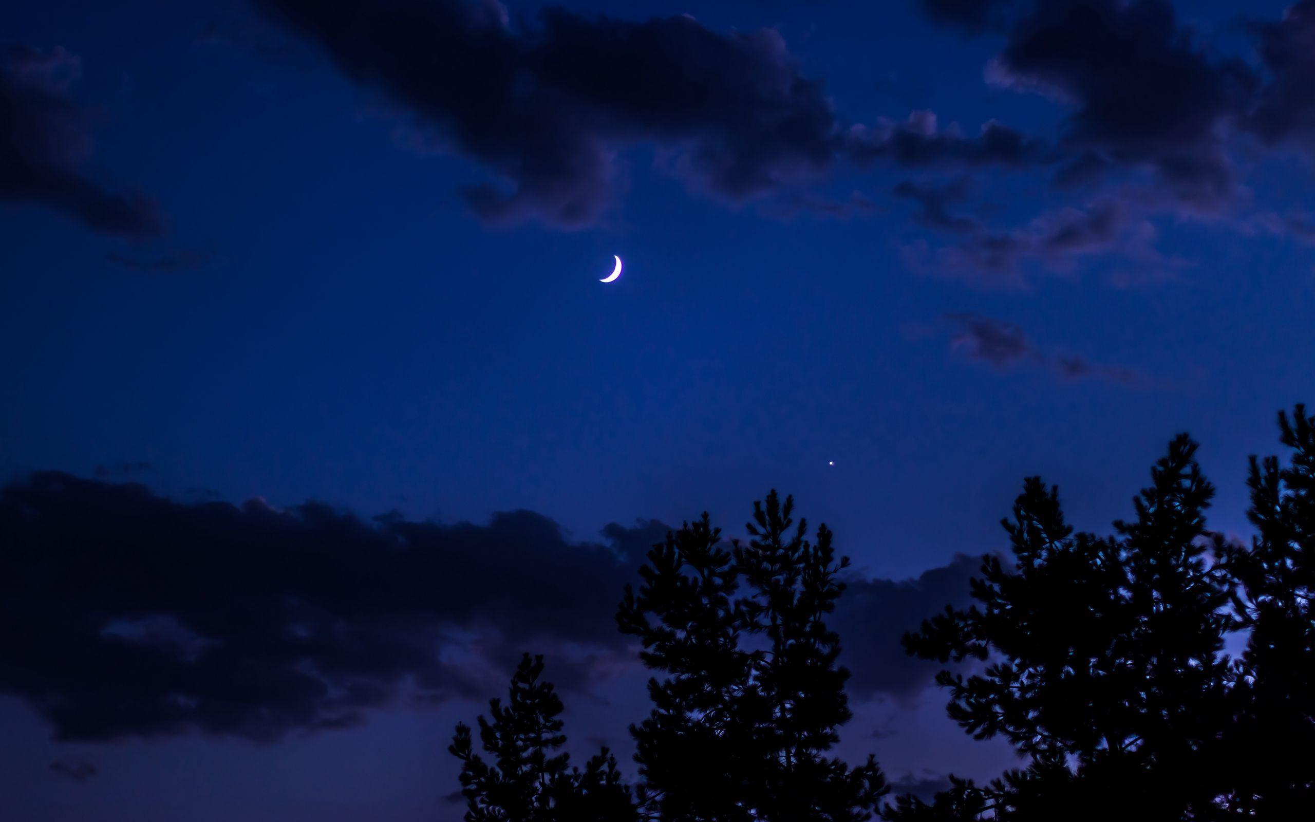 Night Moon Wallpapers - Top Free Night Moon Backgrounds - WallpaperAccess