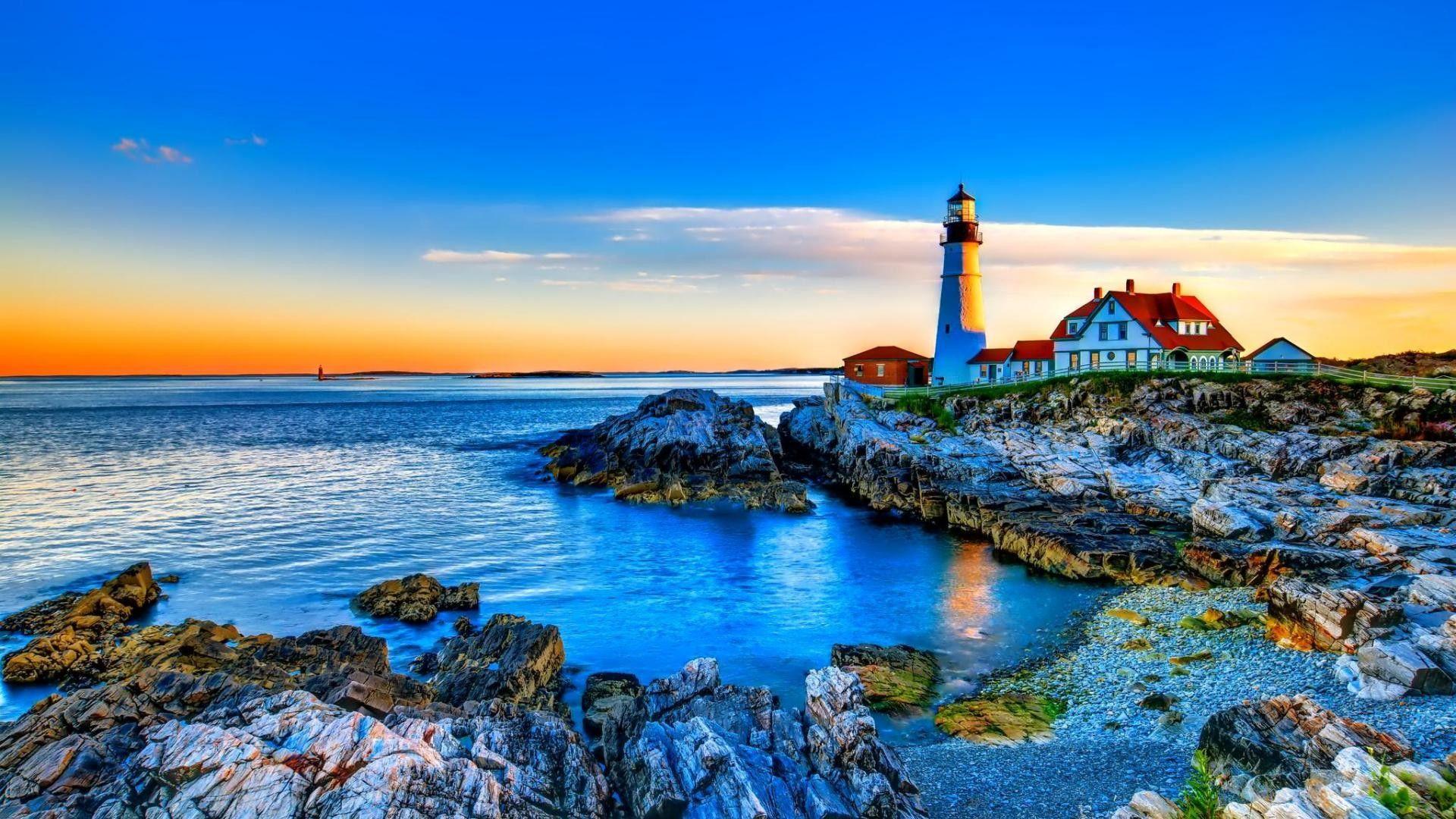 Autumn Lighthouse Wallpapers - Top Free Autumn Lighthouse Backgrounds ...