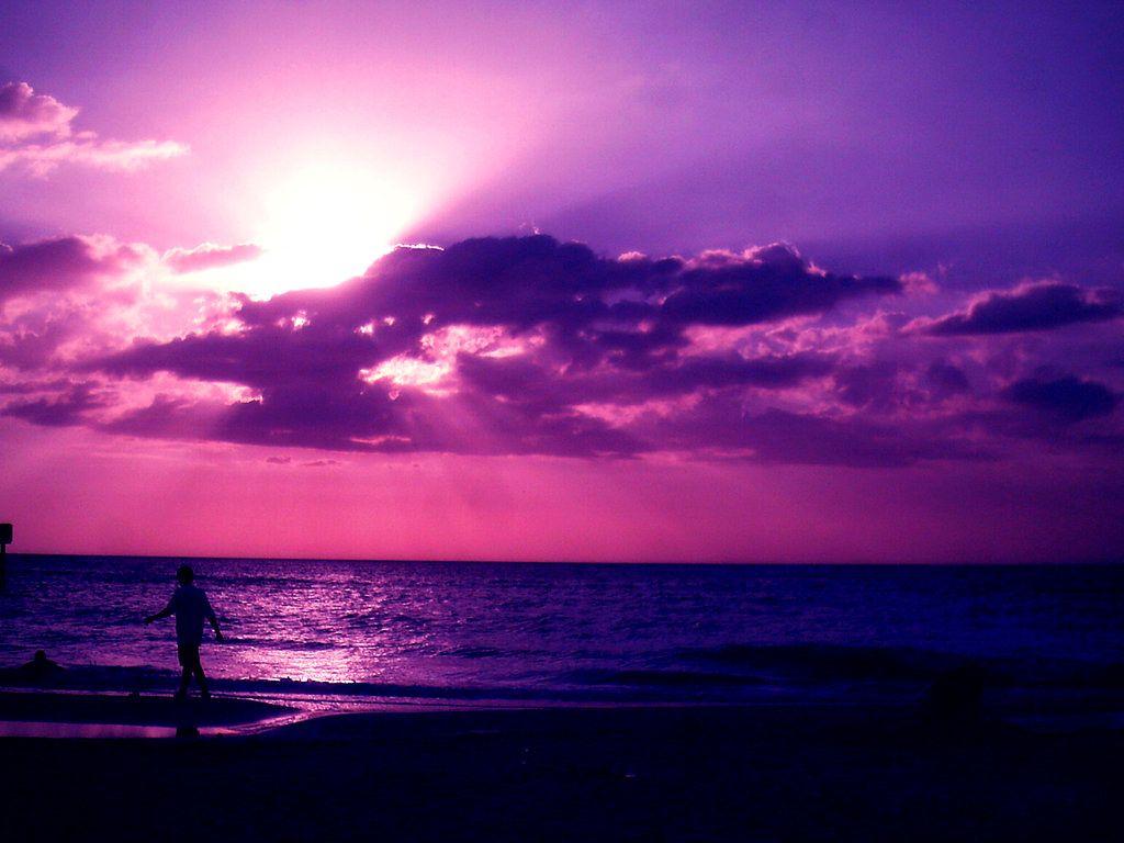 Purple Beach Desktop Wallpapers - Top Free Purple Beach Desktop ...