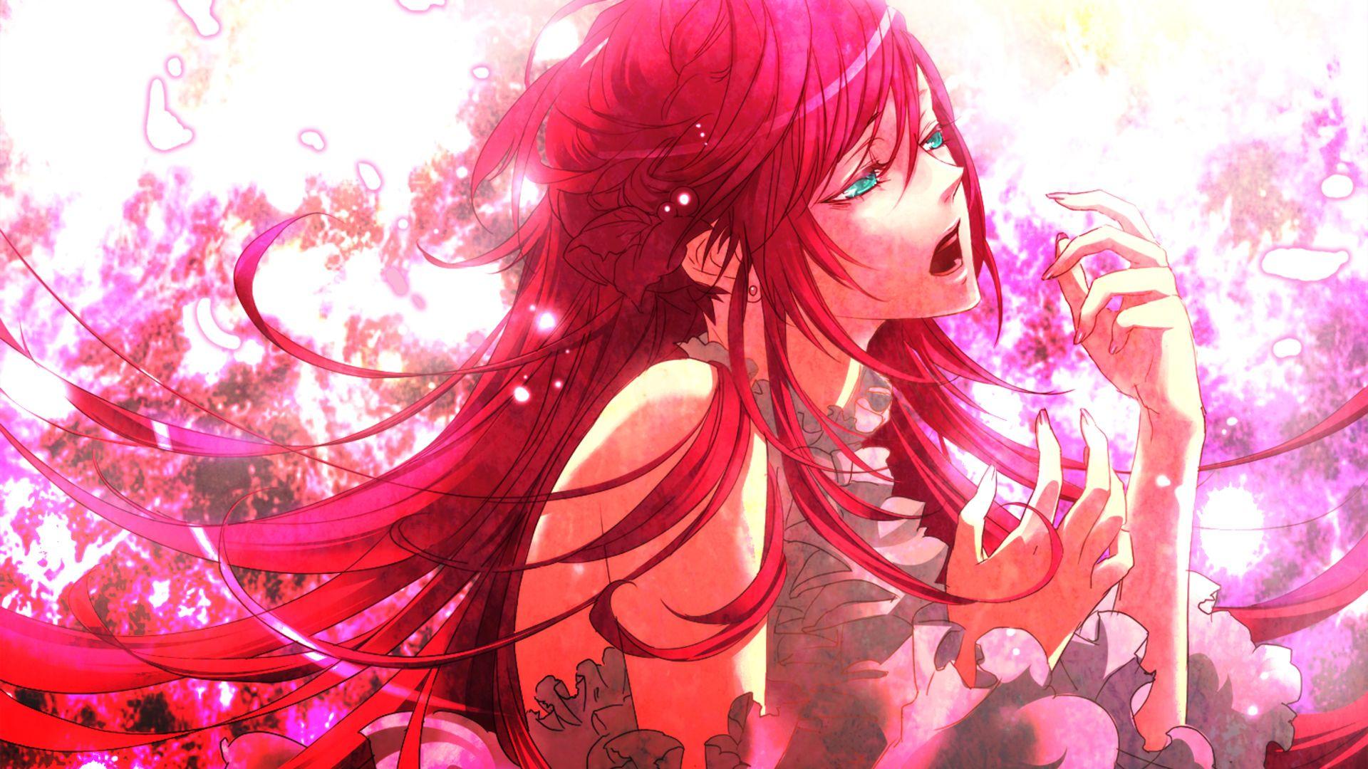 Red Anime Girl Wallpapers - Top Free Red Anime Girl Backgrounds ...