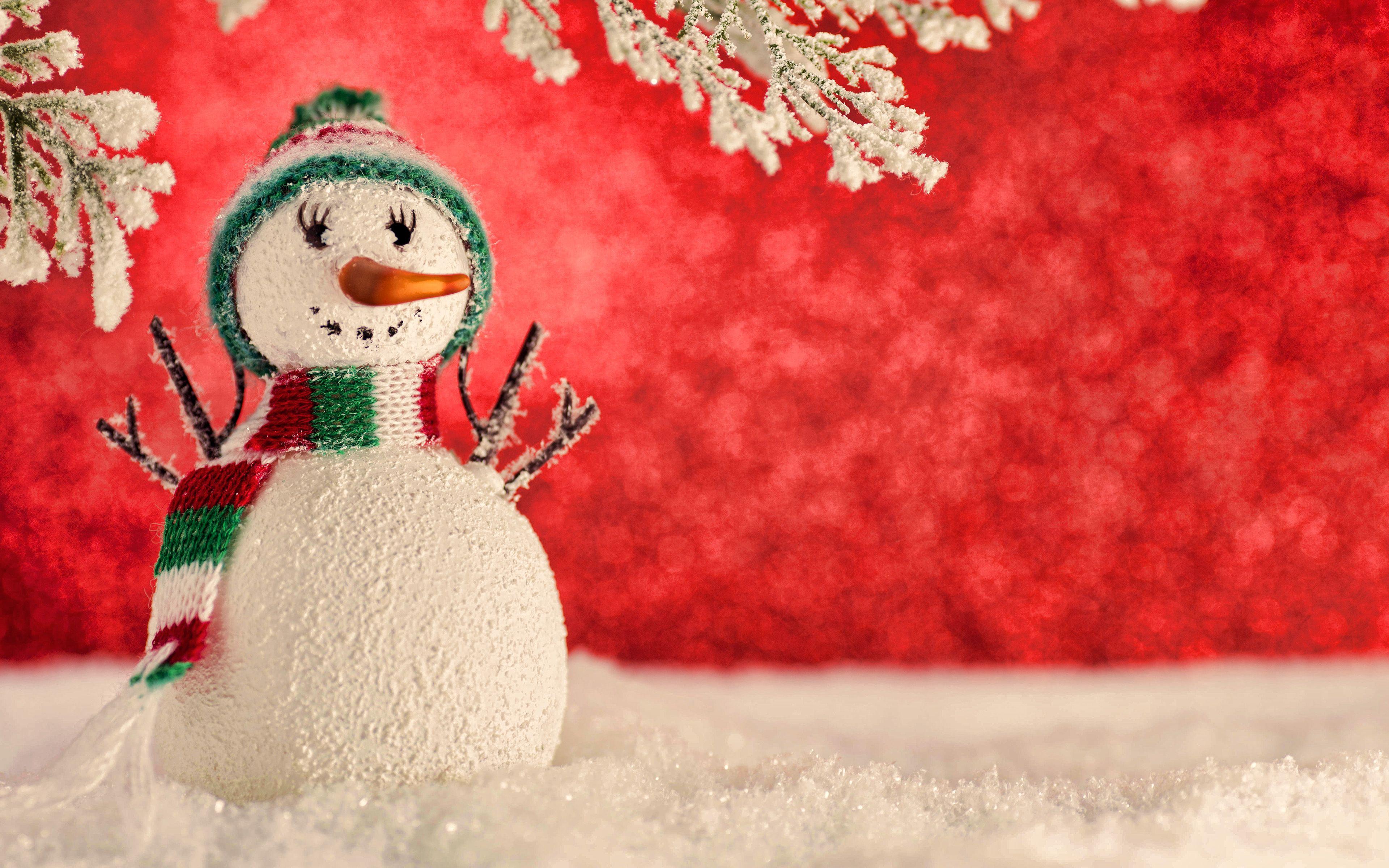 Winter Snowman 4K Wallpapers - Top Free Winter Snowman 4K Backgrounds ...